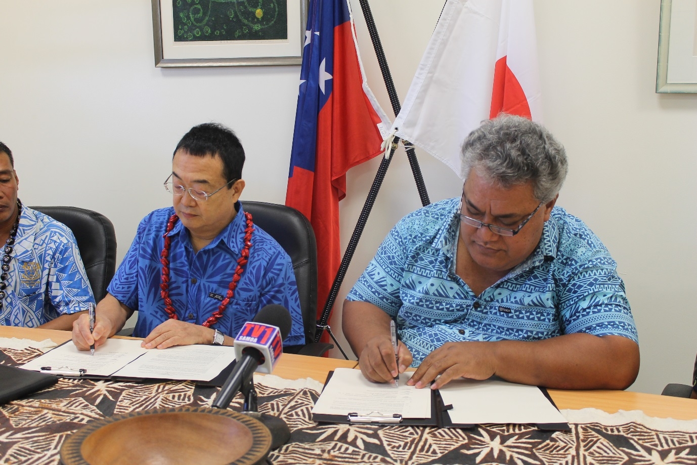 Signing Ceremony of the Grant Contract for the Project for the ...